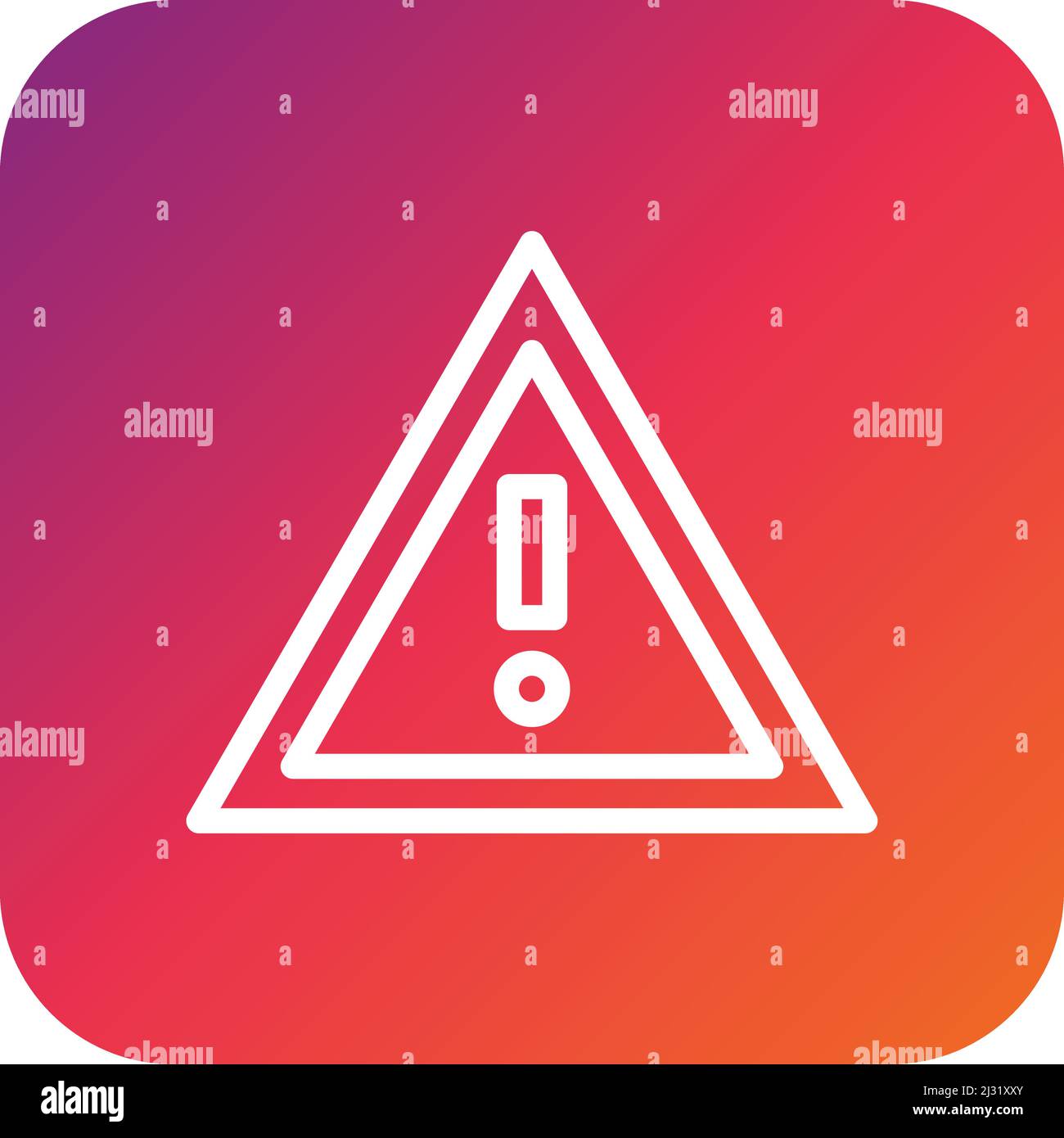 Warning vector icon hi-res stock photography and images - Alamy