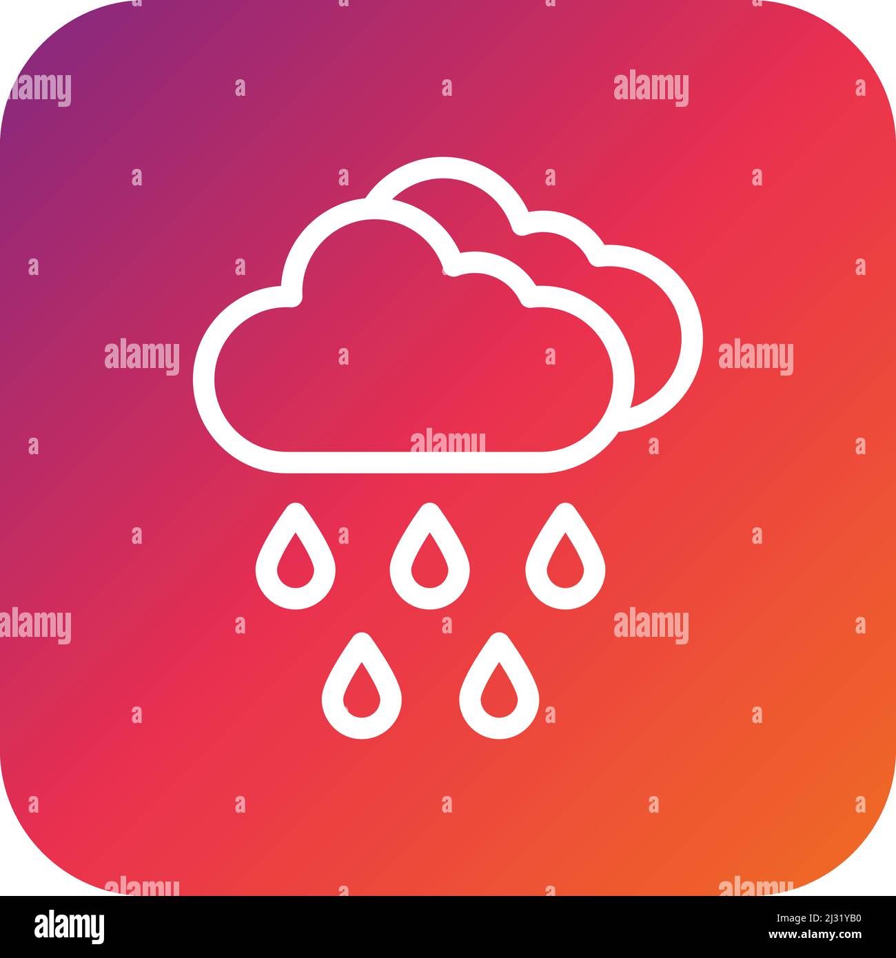 Rain vector vector vectors hi-res stock photography and images - Alamy