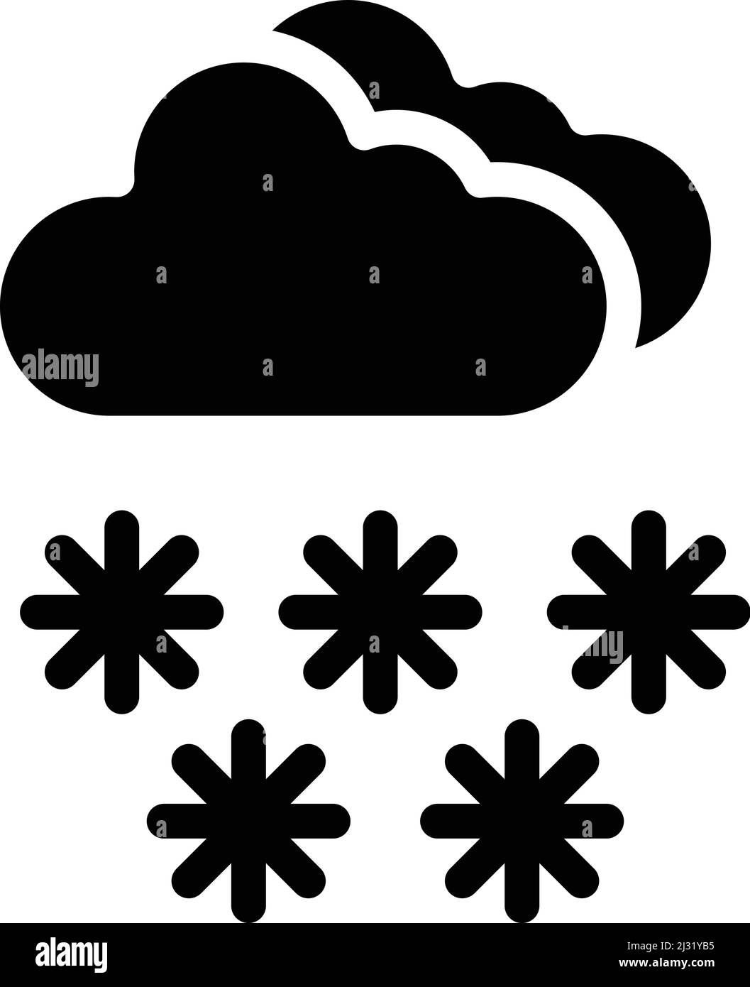 Snow Vector Icon Design Illustration Stock Vector Image & Art - Alamy