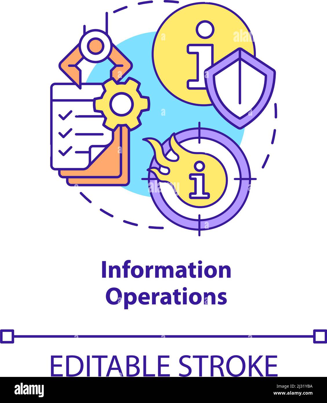 Information operations concept icon Stock Vector Image & Art - Alamy