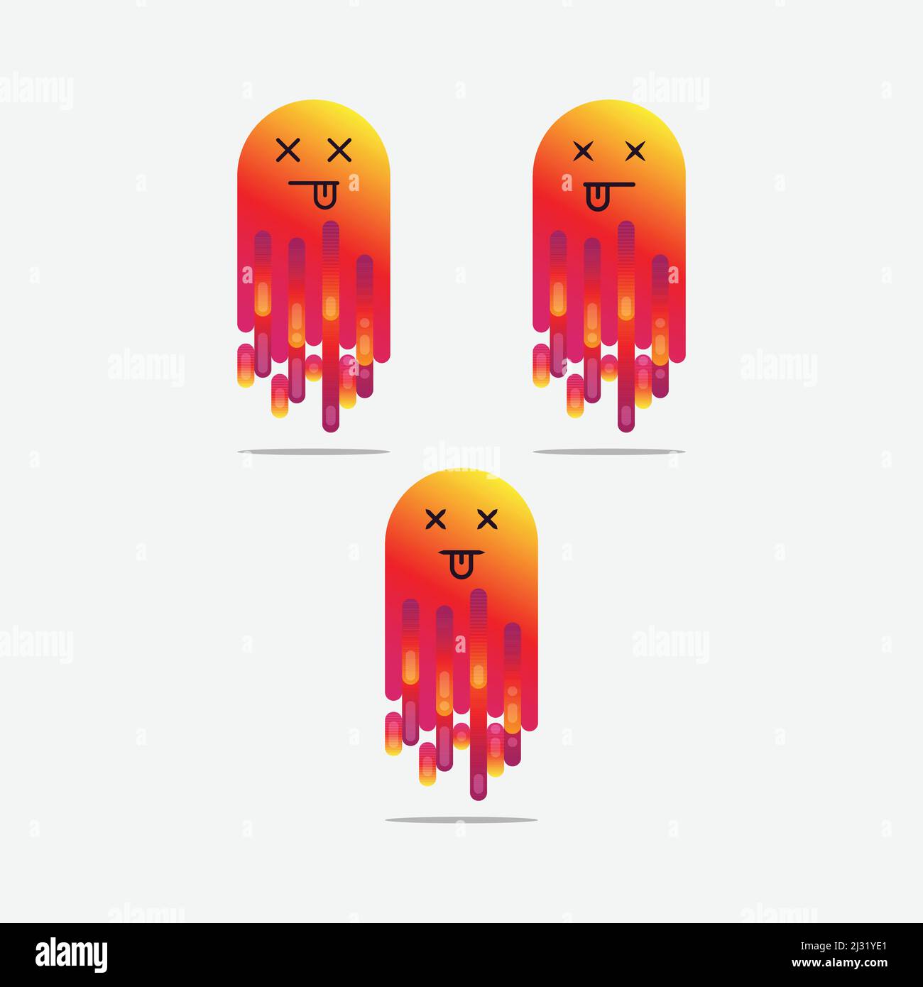 Emoji cartoon character artwork design Stock Vector Image & Art - Alamy