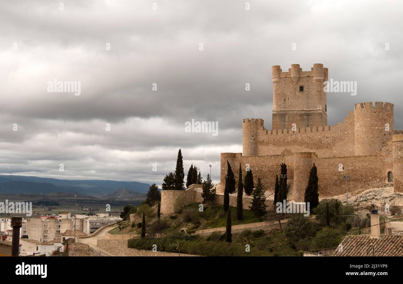Castle of Villena,Valencia,Spain Stock Photo - Alamy