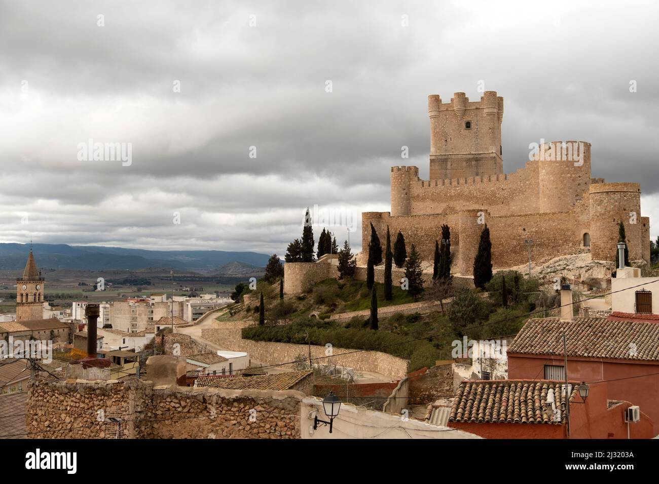 Castle of Villena,Valencia,Spain Stock Photo - Alamy
