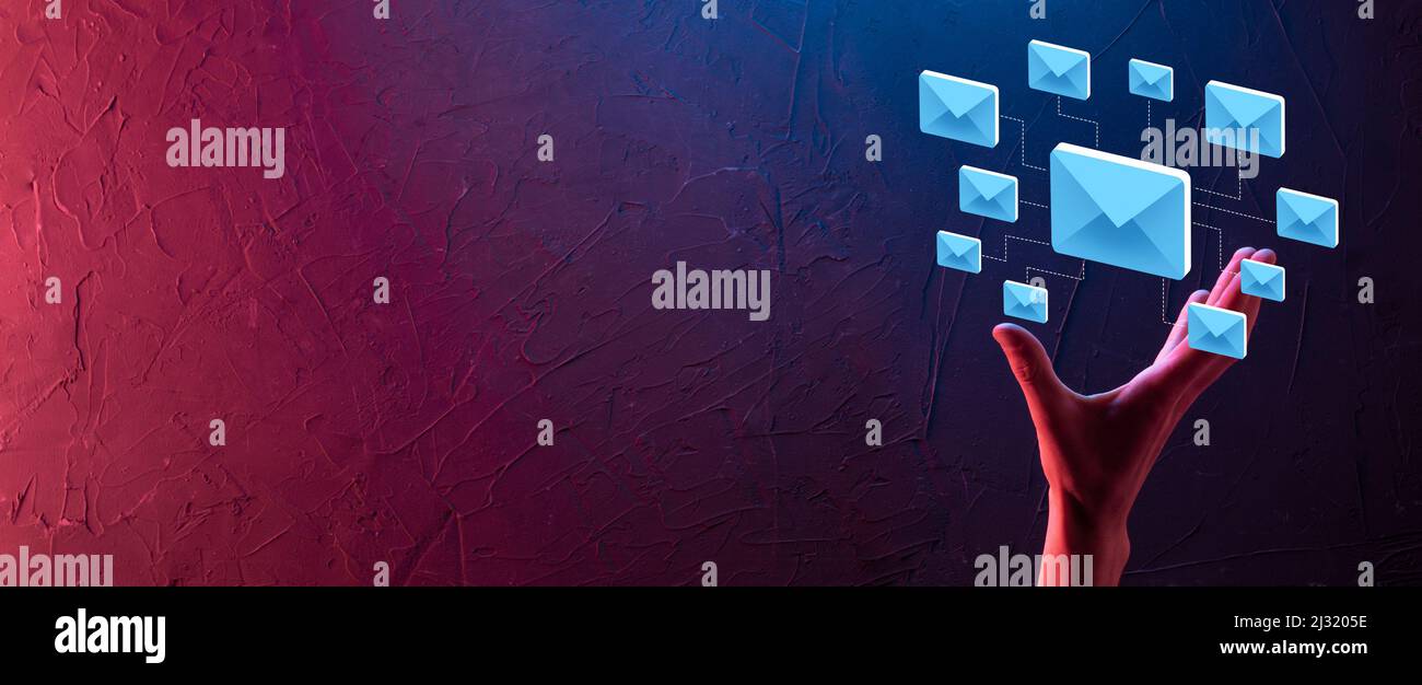 Email and user icon,sign,symbol marketing or newsletter concept ...