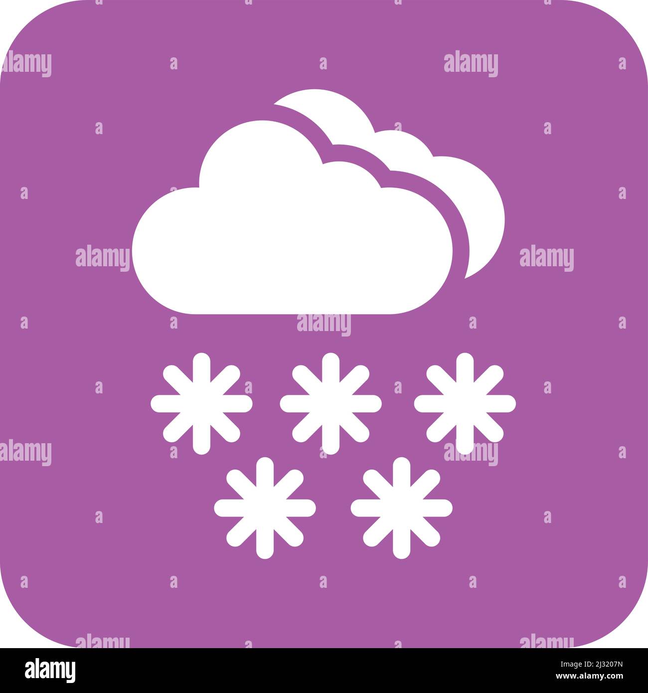 Snow vector icon design Cut Out Stock Images & Pictures - Alamy