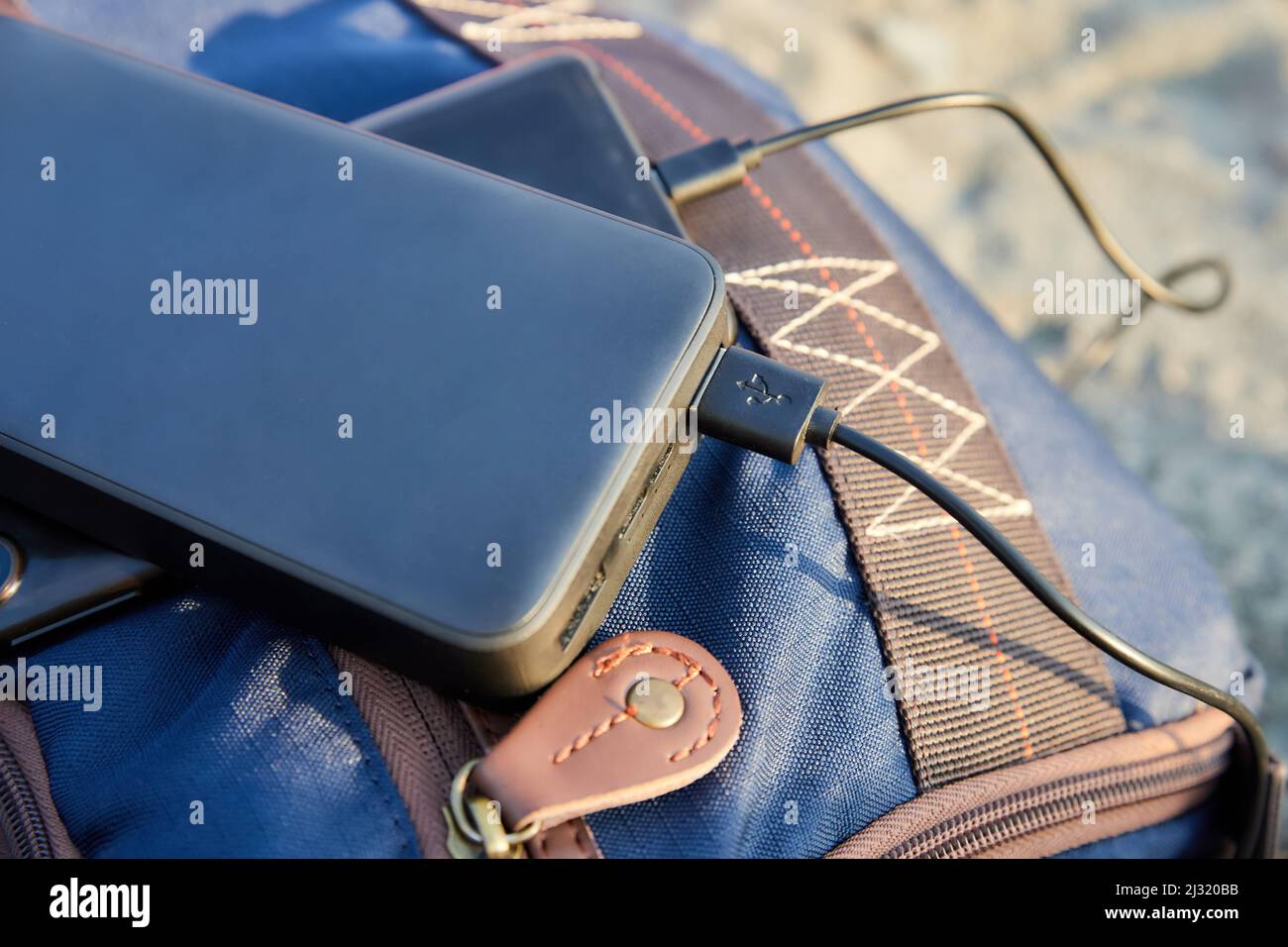 Phone charger backpack hi-res stock photography and images - Alamy