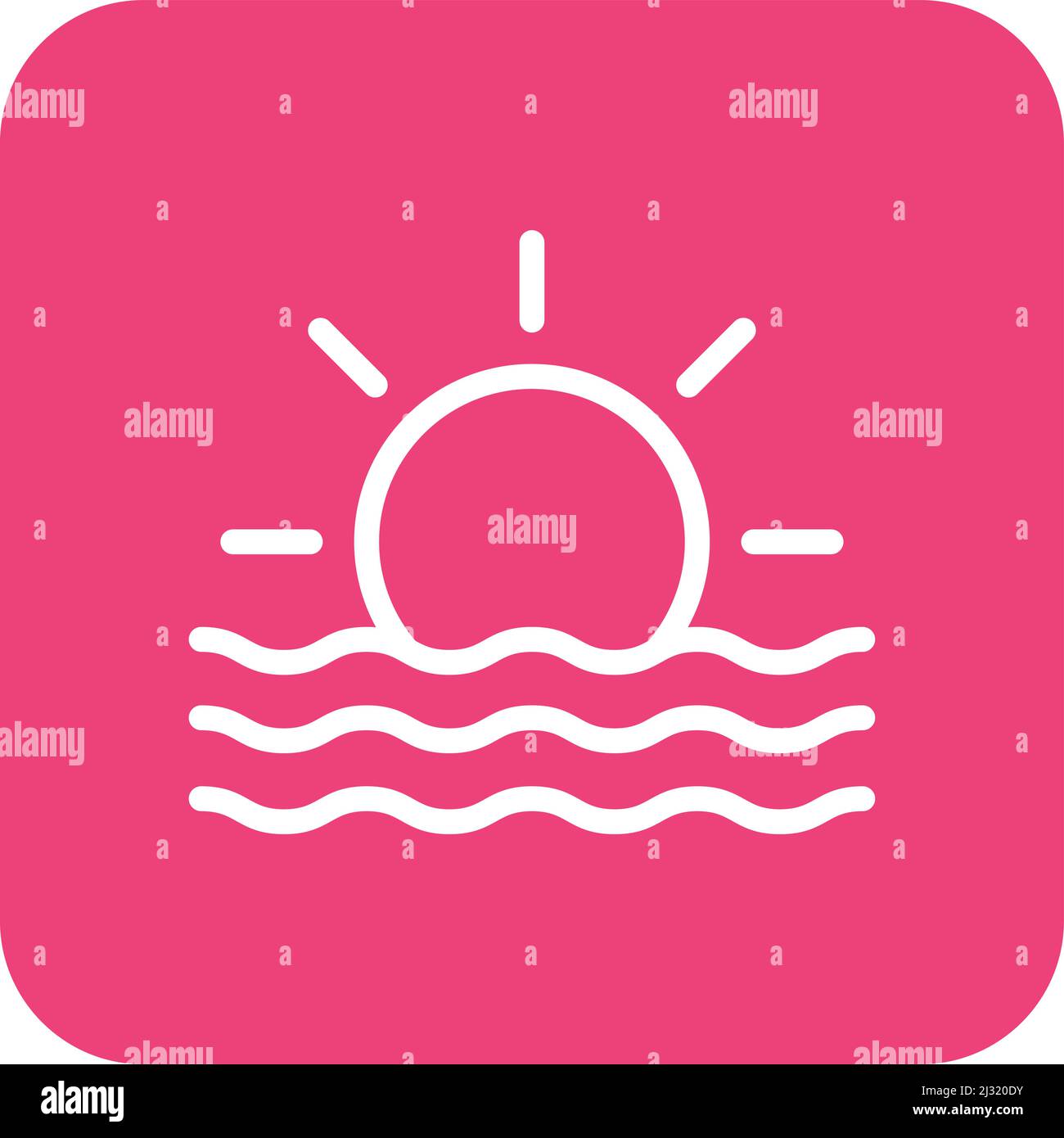 Rising sun simple vector Cut Out Stock Images & Pictures - Alamy