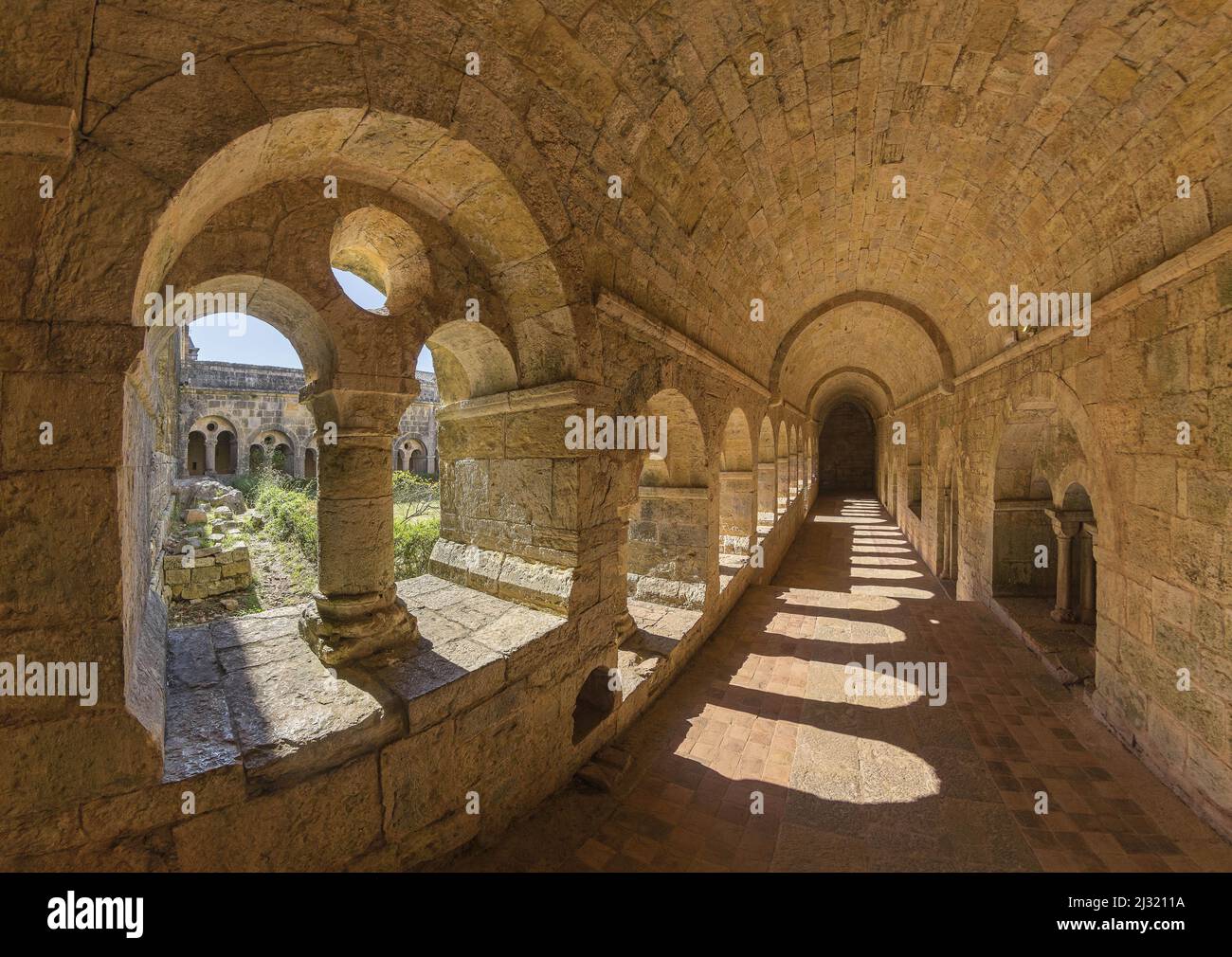 FRANCE. PROVENCE. VAR (83) THORONET ABBEY. BUILT BETWEEN 1160 AND 1230, IT IS ONE OF THE THREE ...