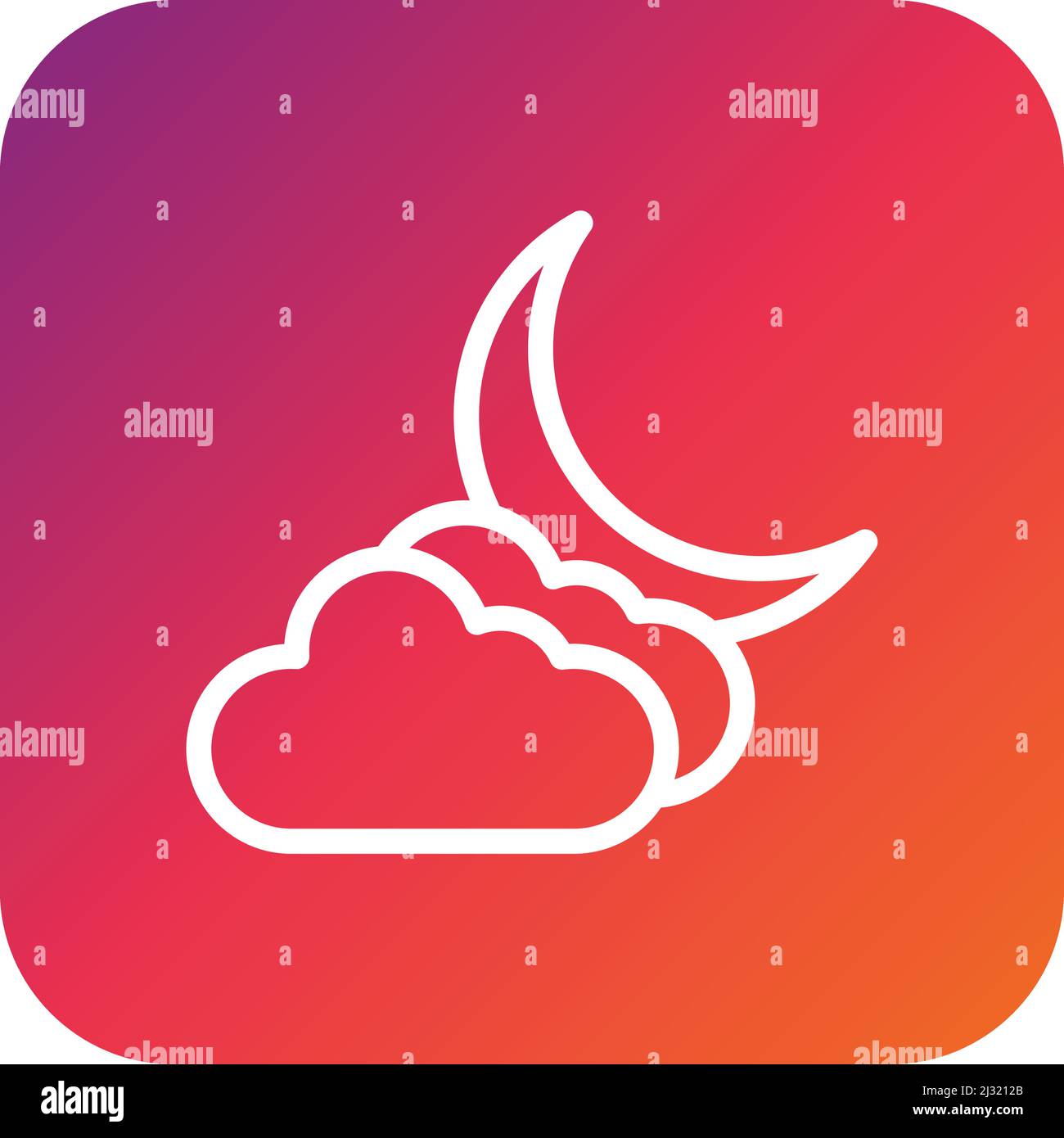 Cloudy night Stock Vector Images - Alamy