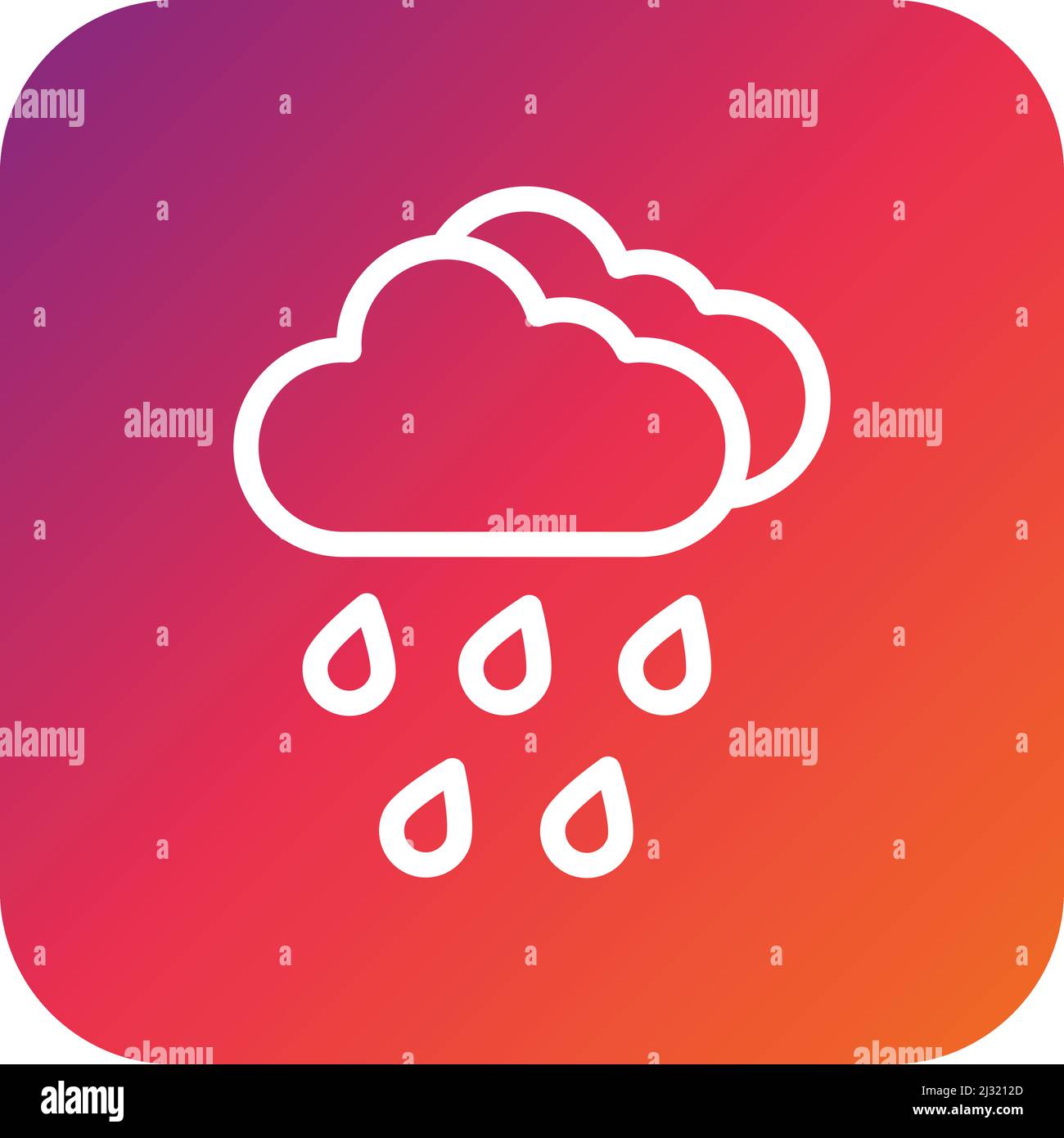 Heavy Rain Vector Icon Design Illustration Stock Vector Image & Art - Alamy