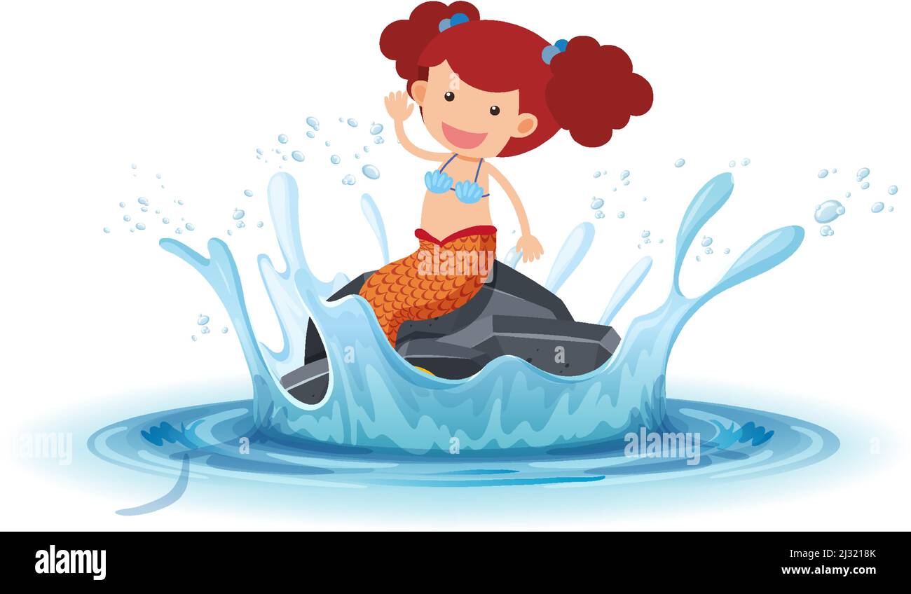 Mermaids pool Stock Vector Images - Alamy