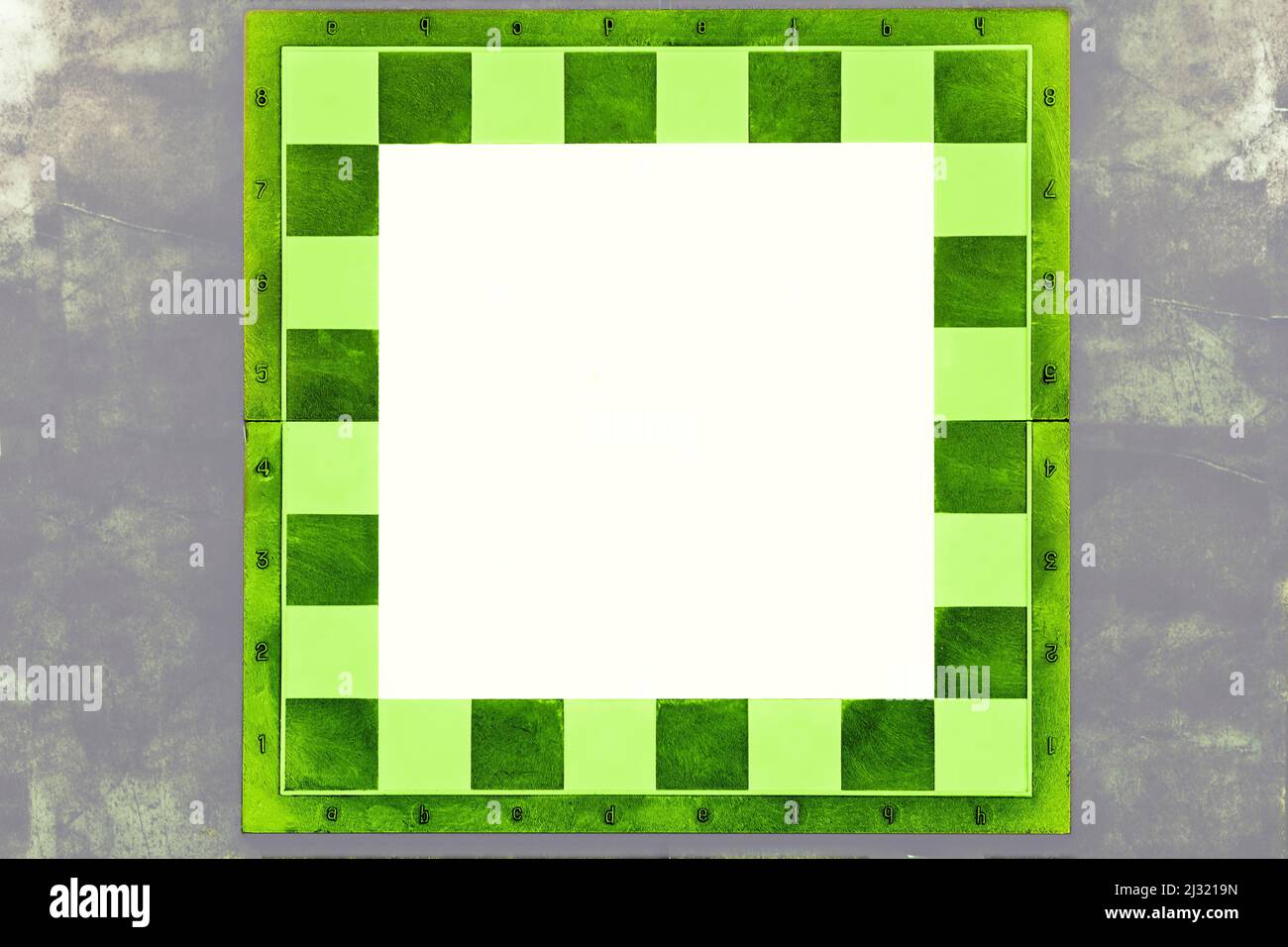 Green chessboard on a gray background with space for text Stock Photo ...