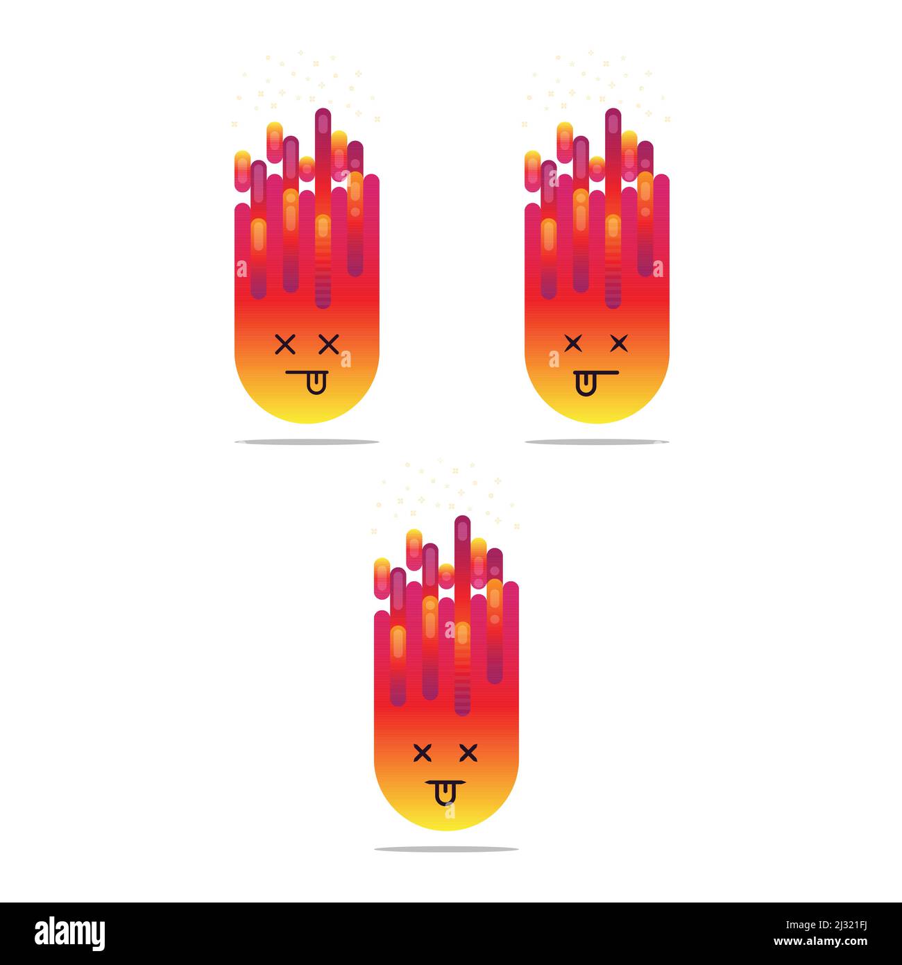 Emoji cartoon character artwork design Stock Vector Image & Art - Alamy