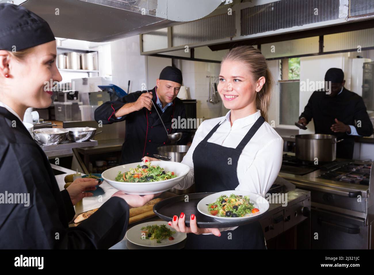 Busy waitress cafe hi-res stock photography and images - Alamy