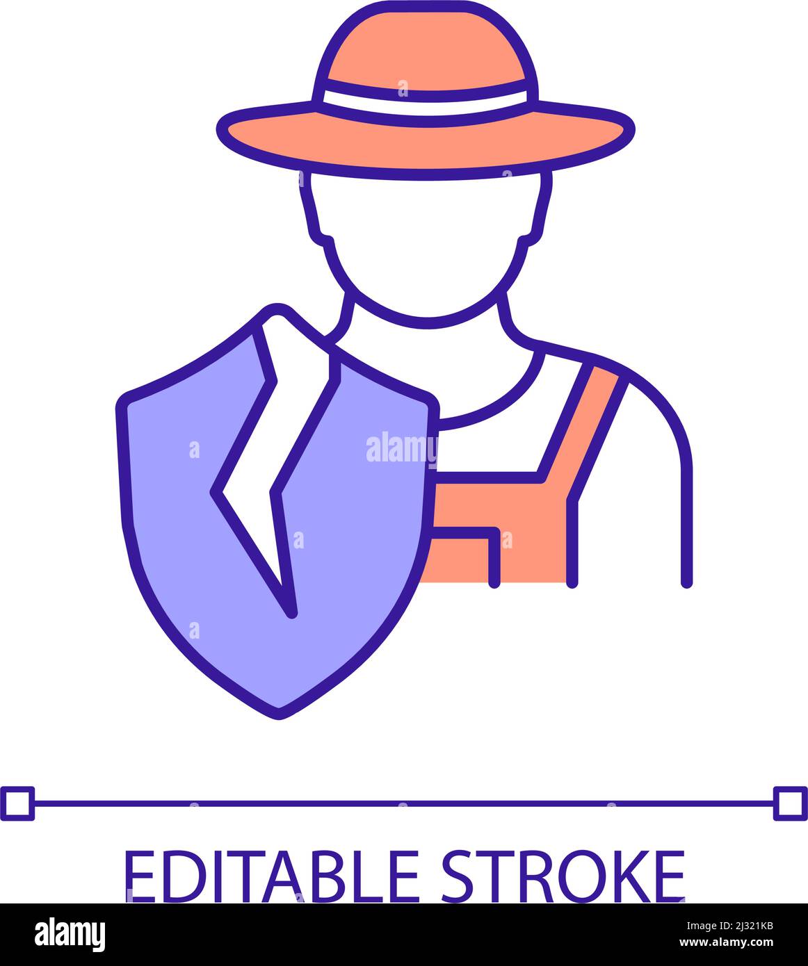 Lack health insurance in rural areas RGB color icon Stock Vector Image ...