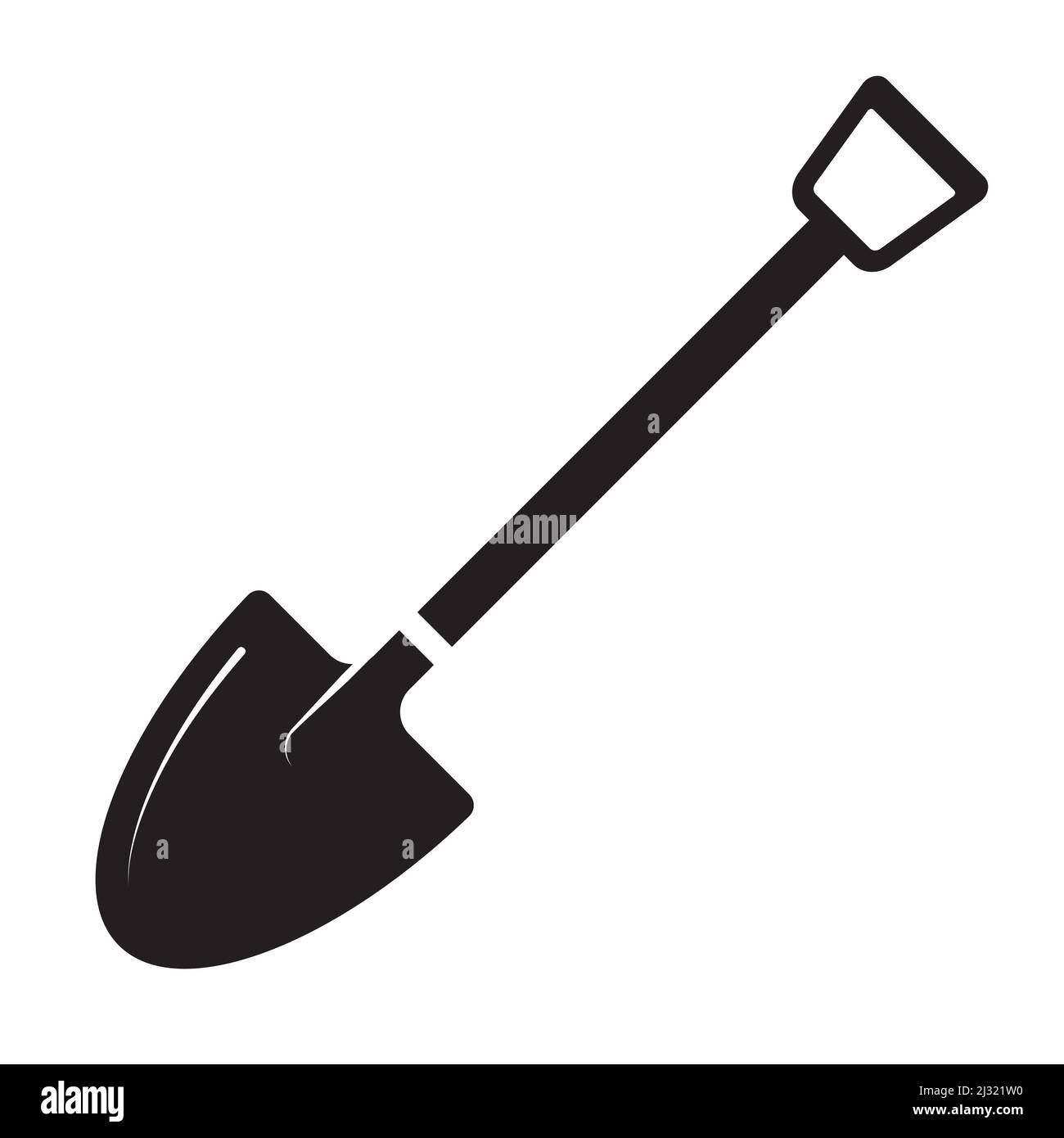Shovel icon vector construction equipment sign for graphic design, logo ...