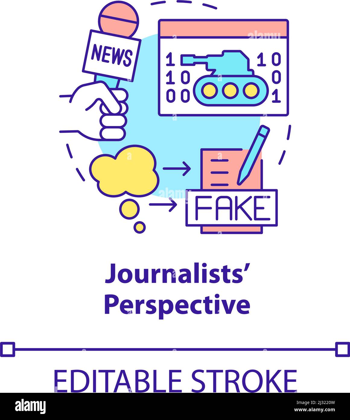 Journalists perspective concept icon Stock Vector Image & Art - Alamy Journalists perspective concept icon Stock Vector Image & Art - Alamy