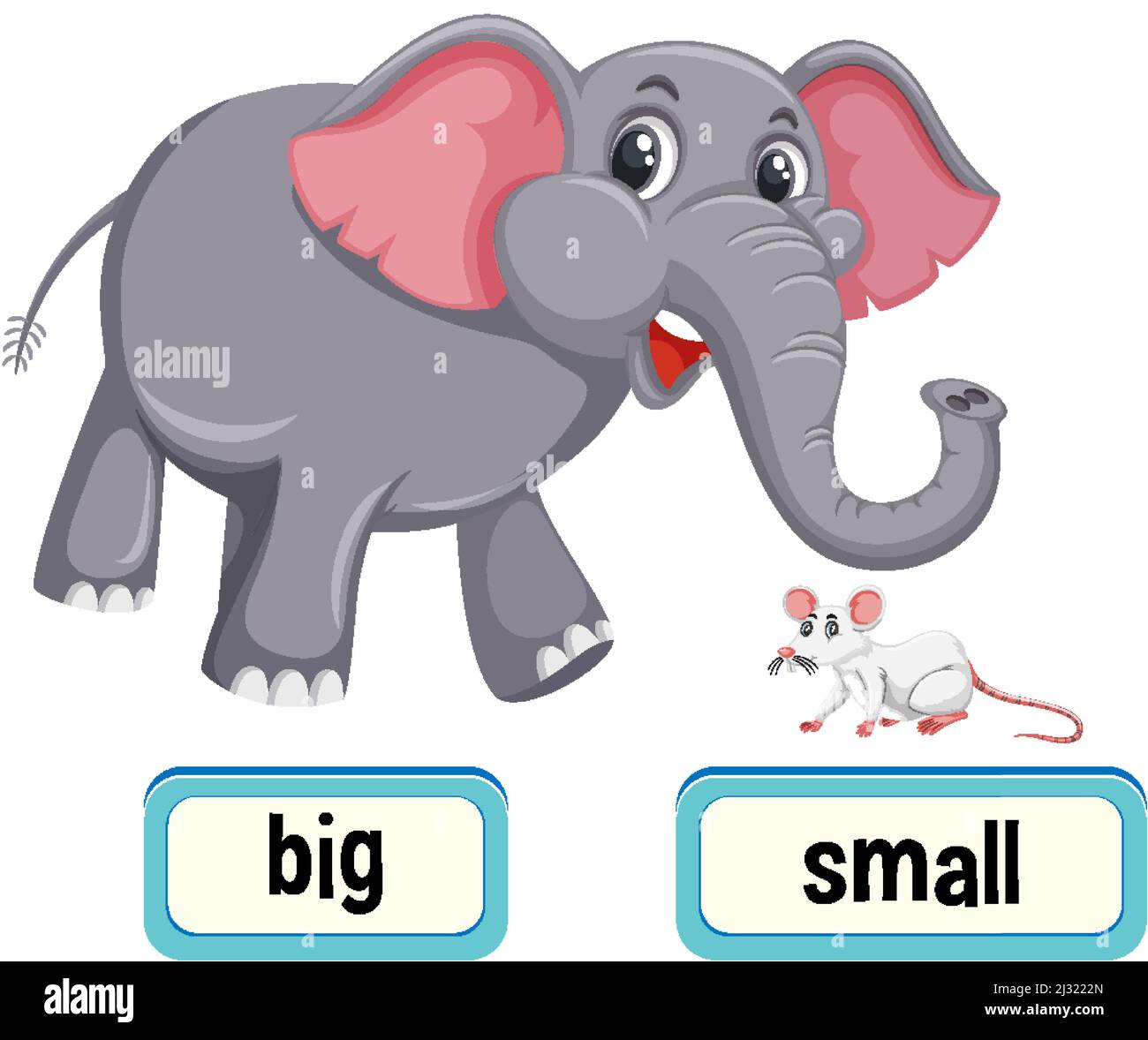 Opposite Words For Big And Small Illustration Stock Vector Image Art Opposite Words For Big And Small Illustration Stock Vector Image Art