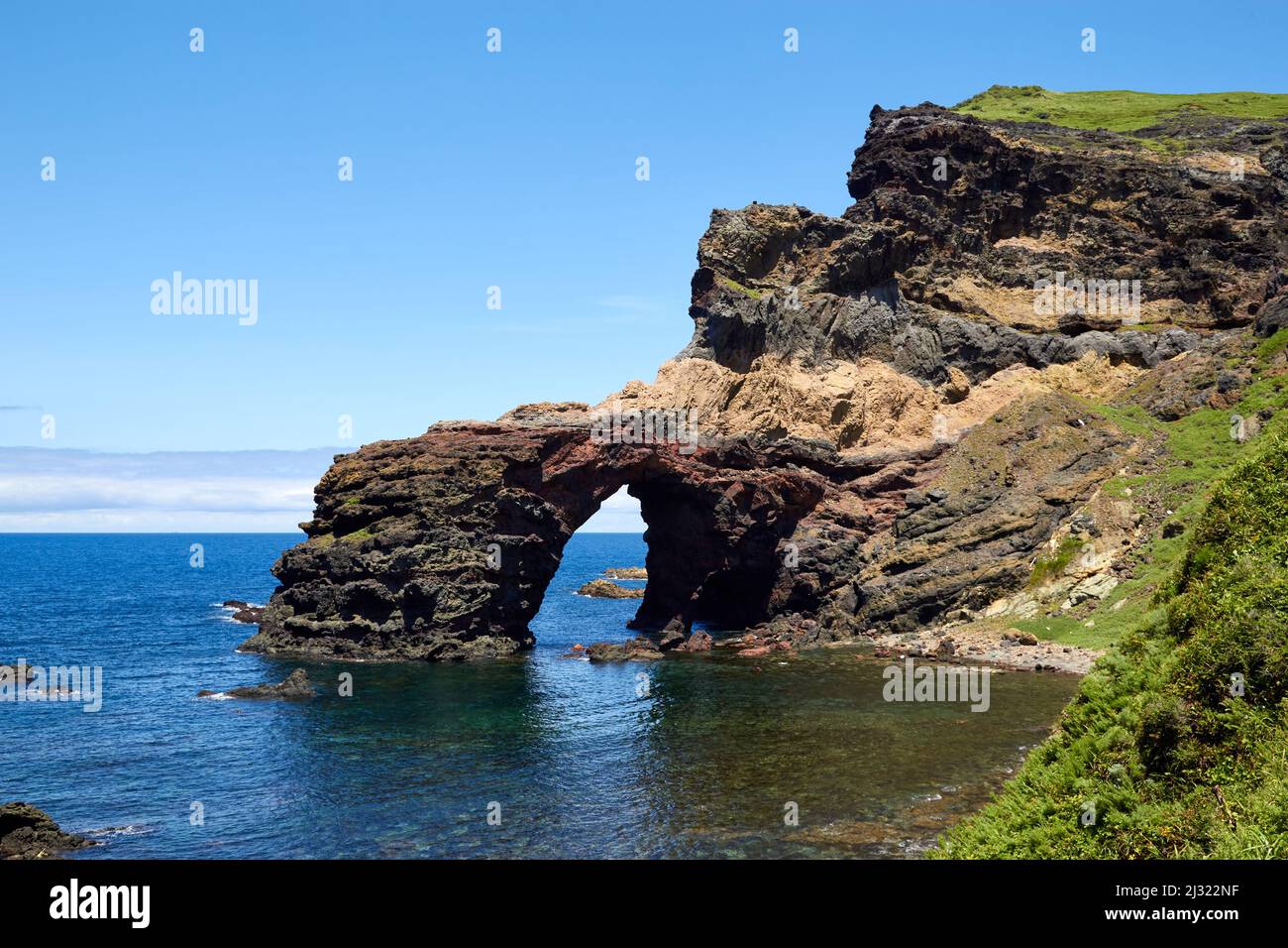 Tsutenkyo / Kuniga Coast, Nishinoshima; Shimane Prefecture, Japan Stock ...
