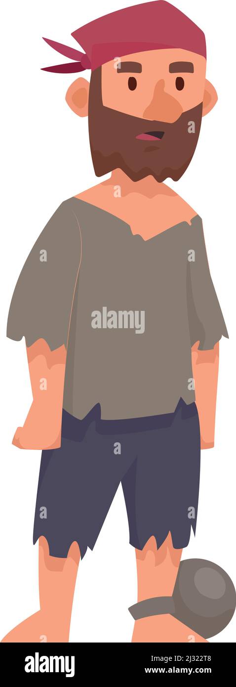 bearded pirate prisoner Stock Vector Image & Art - Alamy