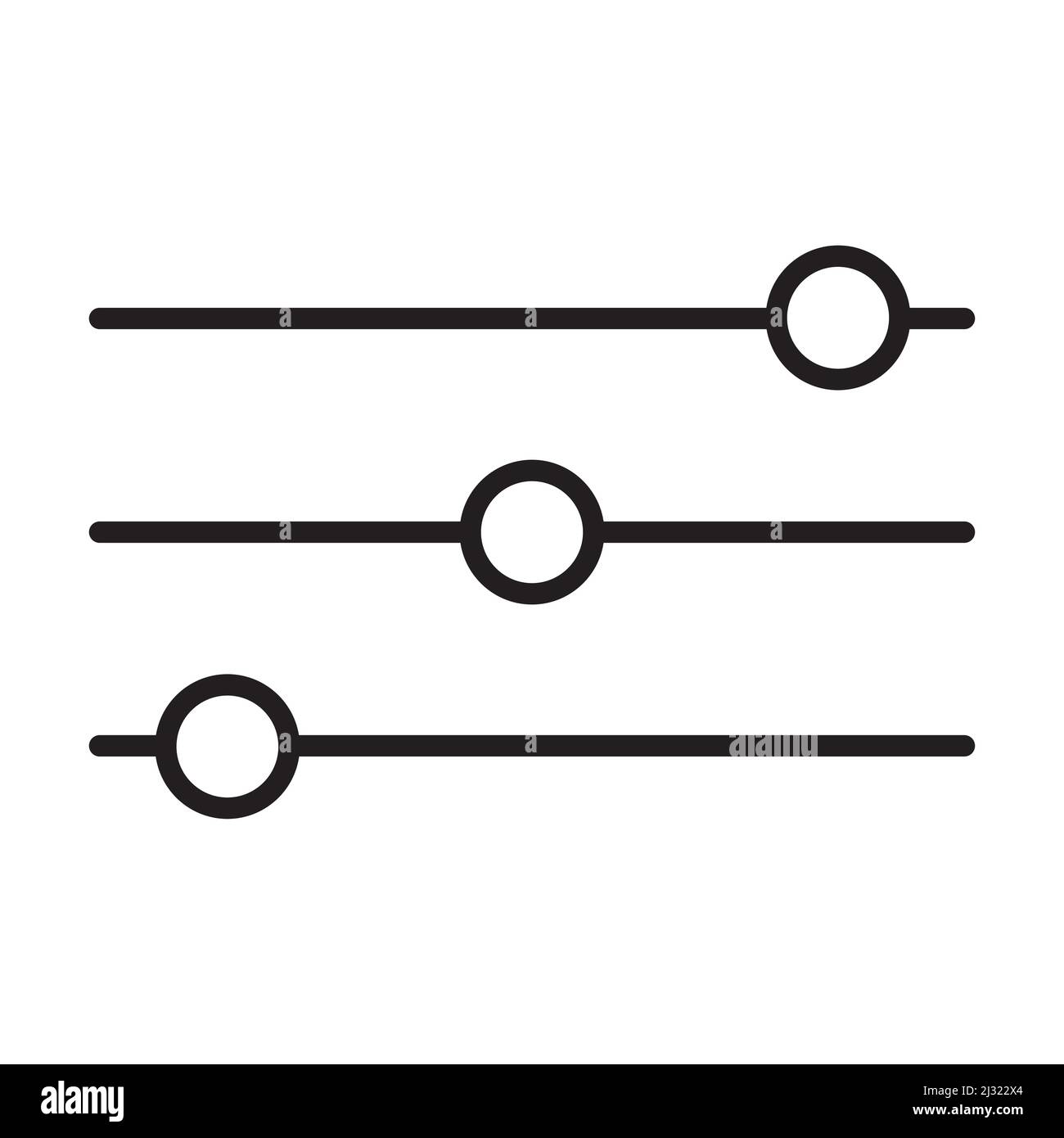 Adjustment button icon vector for graphic design, logo, website, social ...