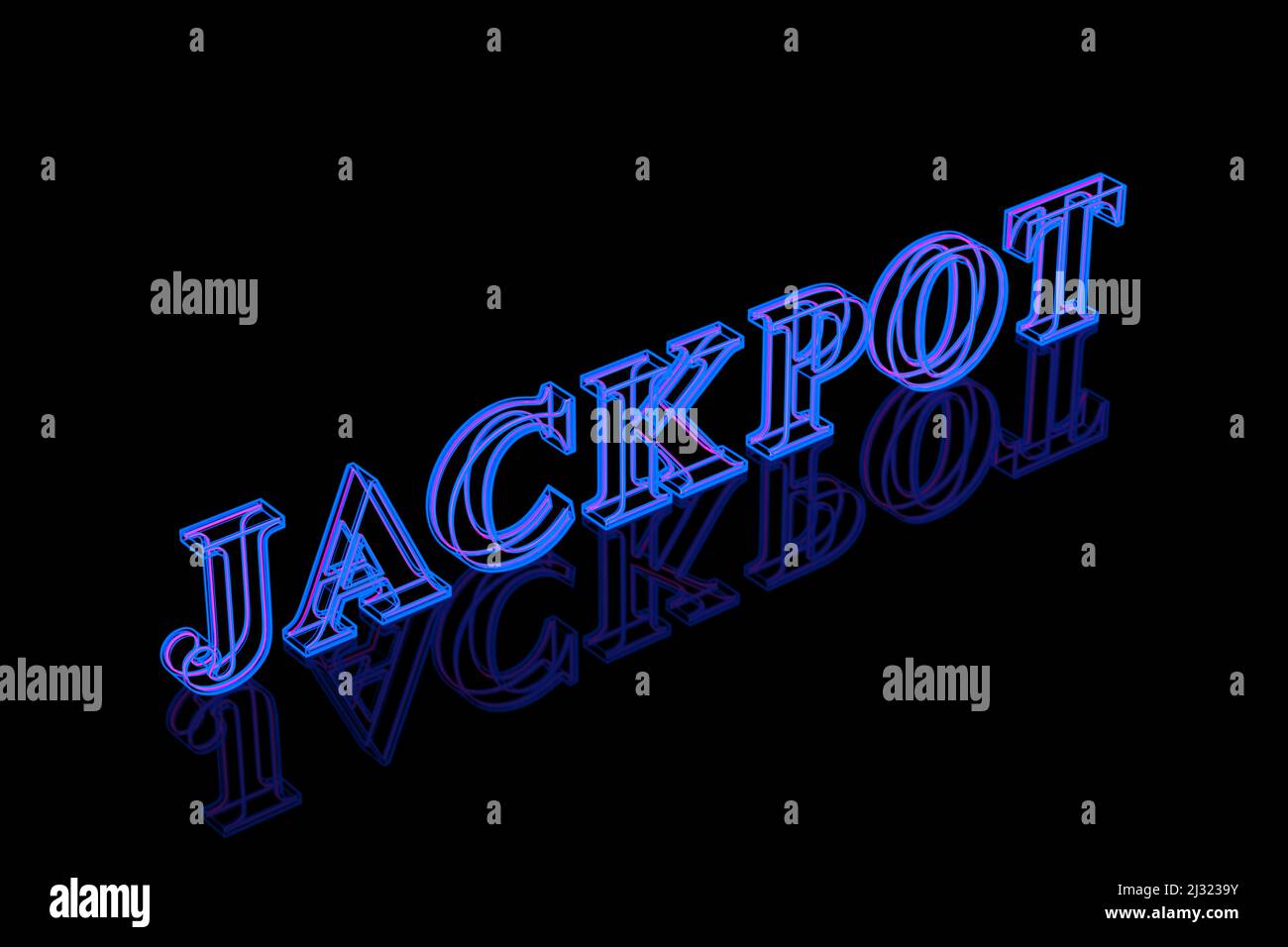 Neon text jackpot on black hi-res stock photography and images - Alamy