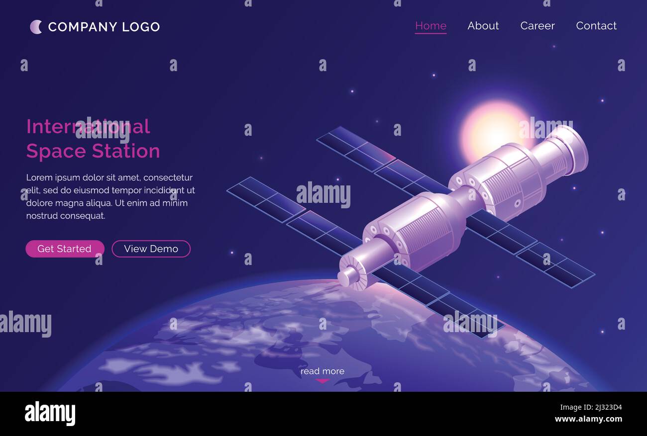 Iss in the sky Stock Vector Images - Alamy