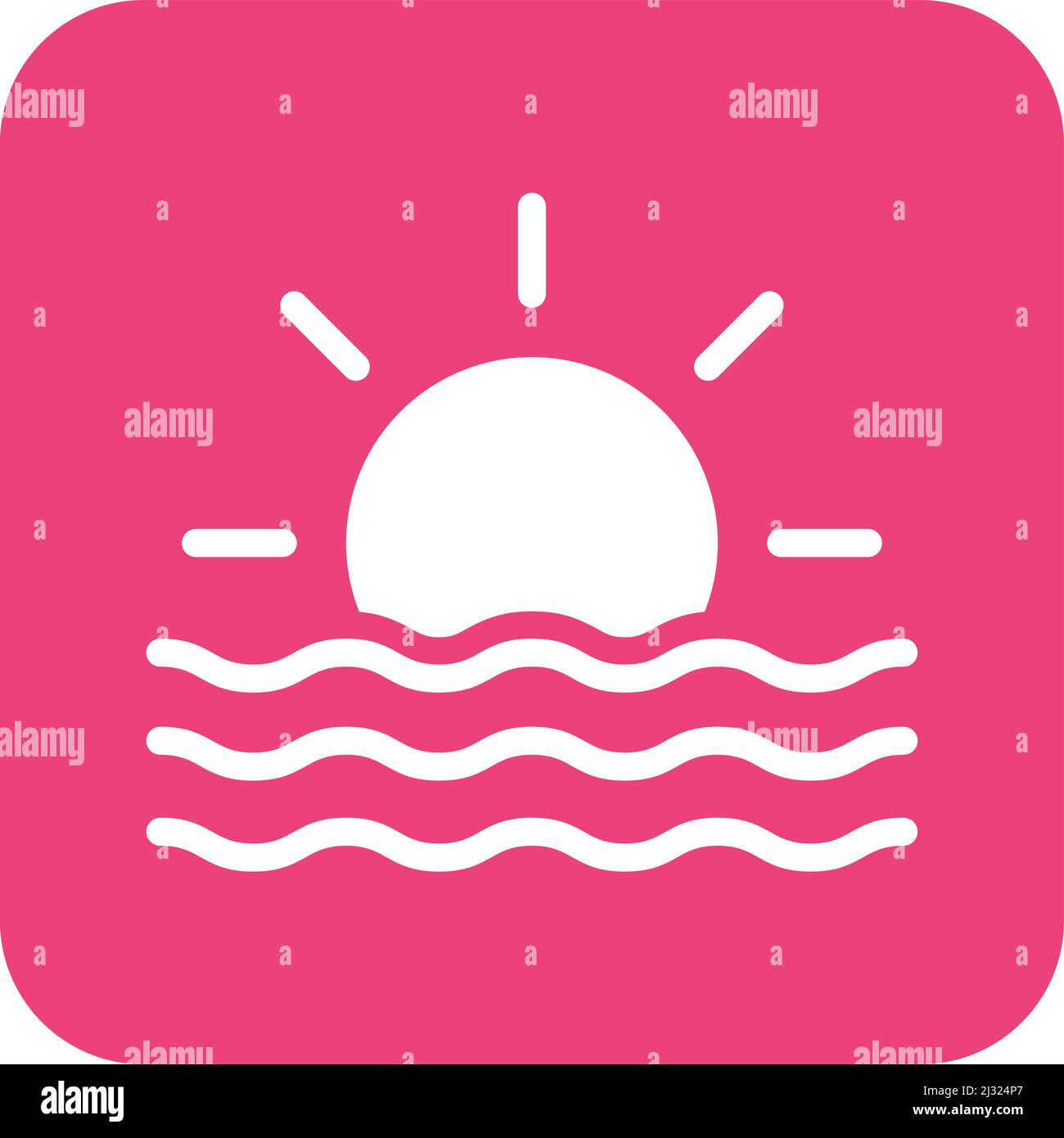 Sun Rise Vector Icon Design Illustration Stock Vector Image & Art - Alamy