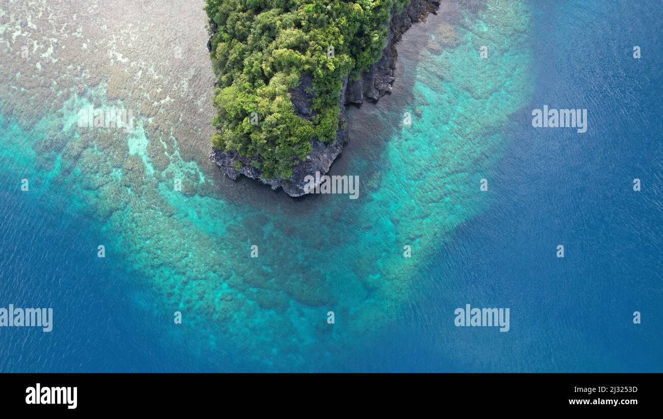 The aerial shot of Romblon, an archipelagic province of the Philippines ...