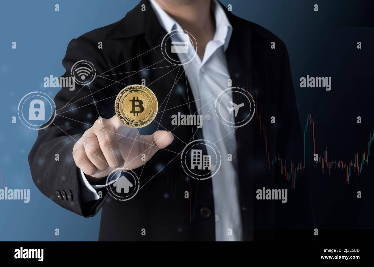 Bitcoin cryptocurrency coins exchange wallet. Web3.0 blockchain ...