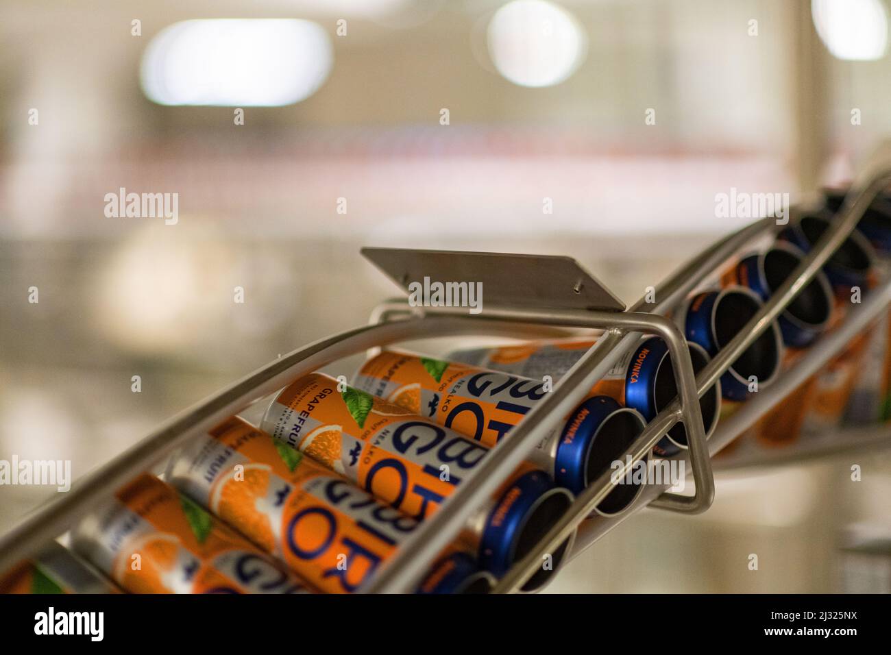 Ceske Budejovice, Czech Republic. 01st Apr, 2022. Mattoni drinks ...