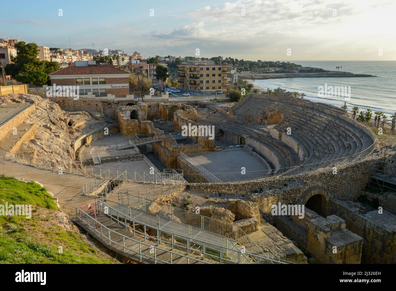 The roman amphitheater of Tarragona in Spain Stock Photo - Alamy