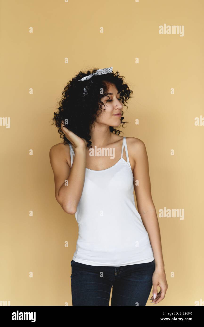 Satisfied emotions hi-res stock photography and images - Alamy