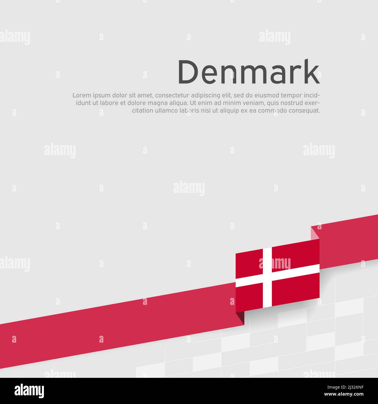 Denmark flag background. Business booklet. Denmark flag colored ribbon ...