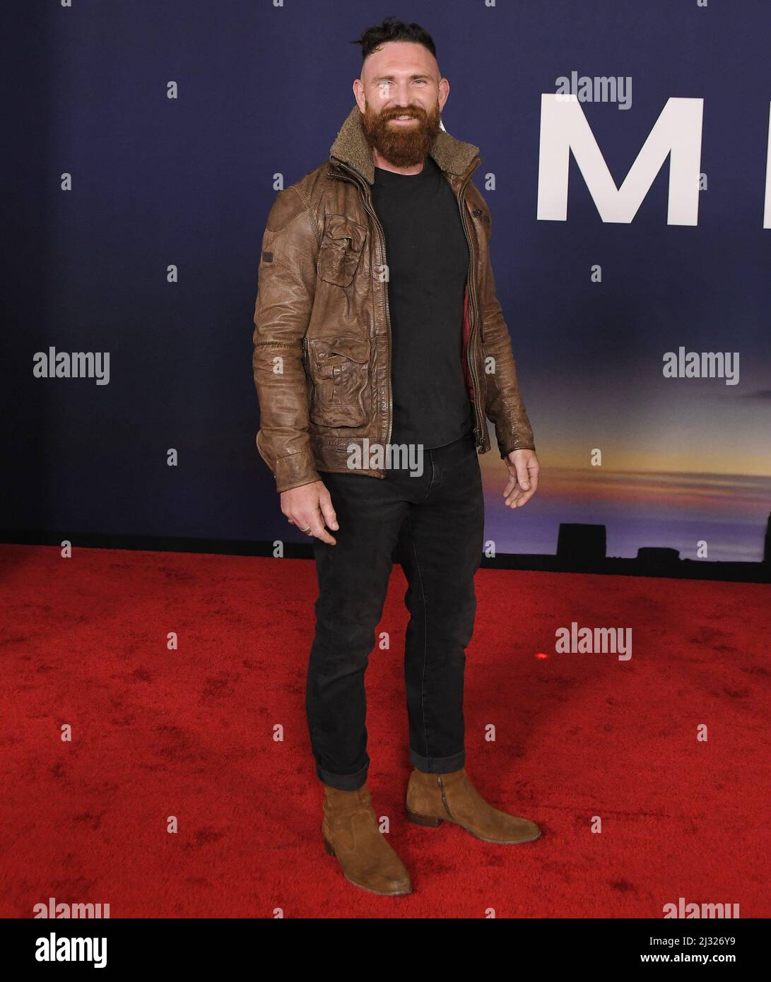 Devan Long arrives at the AMBULANCE Los Angeles Premiere held at the ...