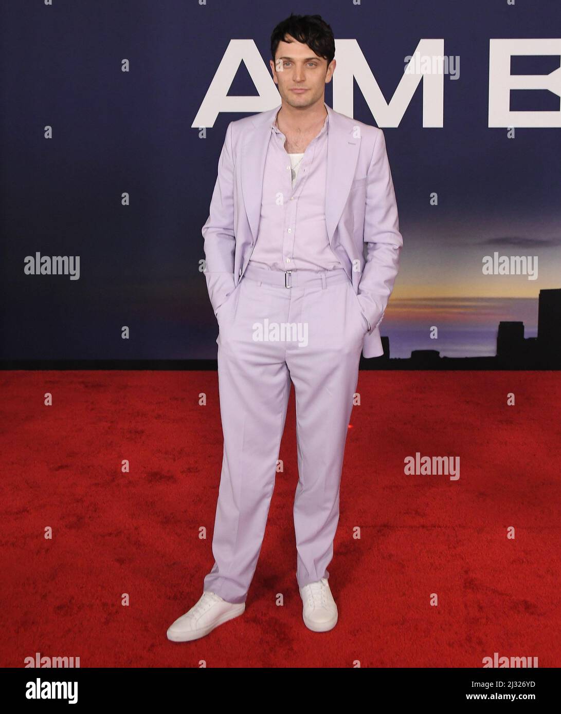 Colin Woodell arrives at the AMBULANCE Los Angeles Premiere held at the ...