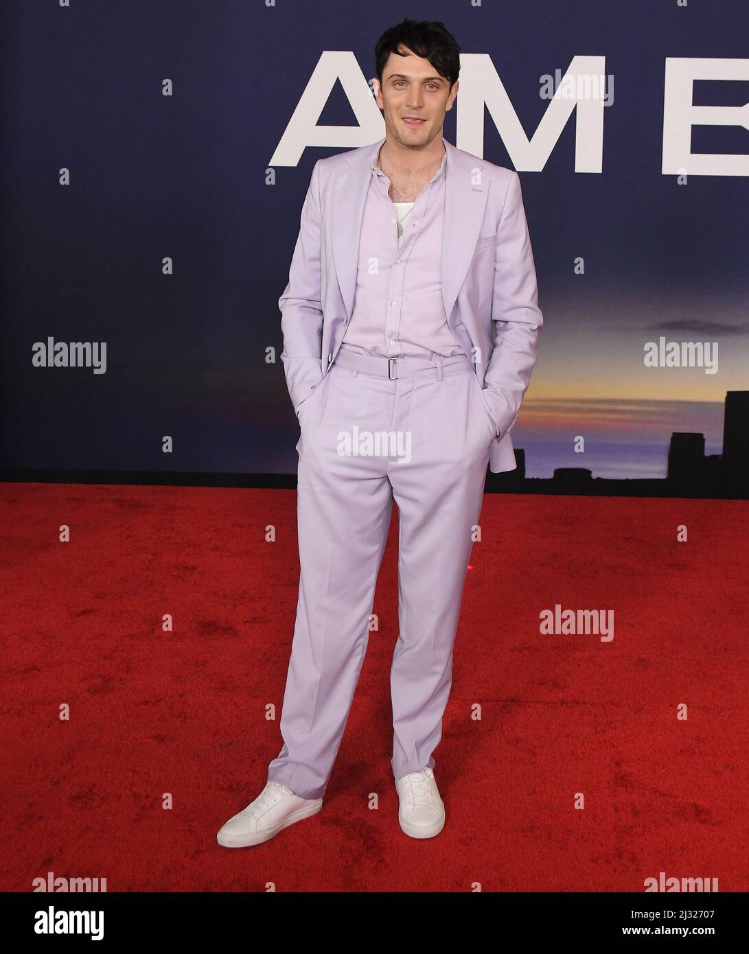 Colin Woodell arrives at the AMBULANCE Los Angeles Premiere held at the ...