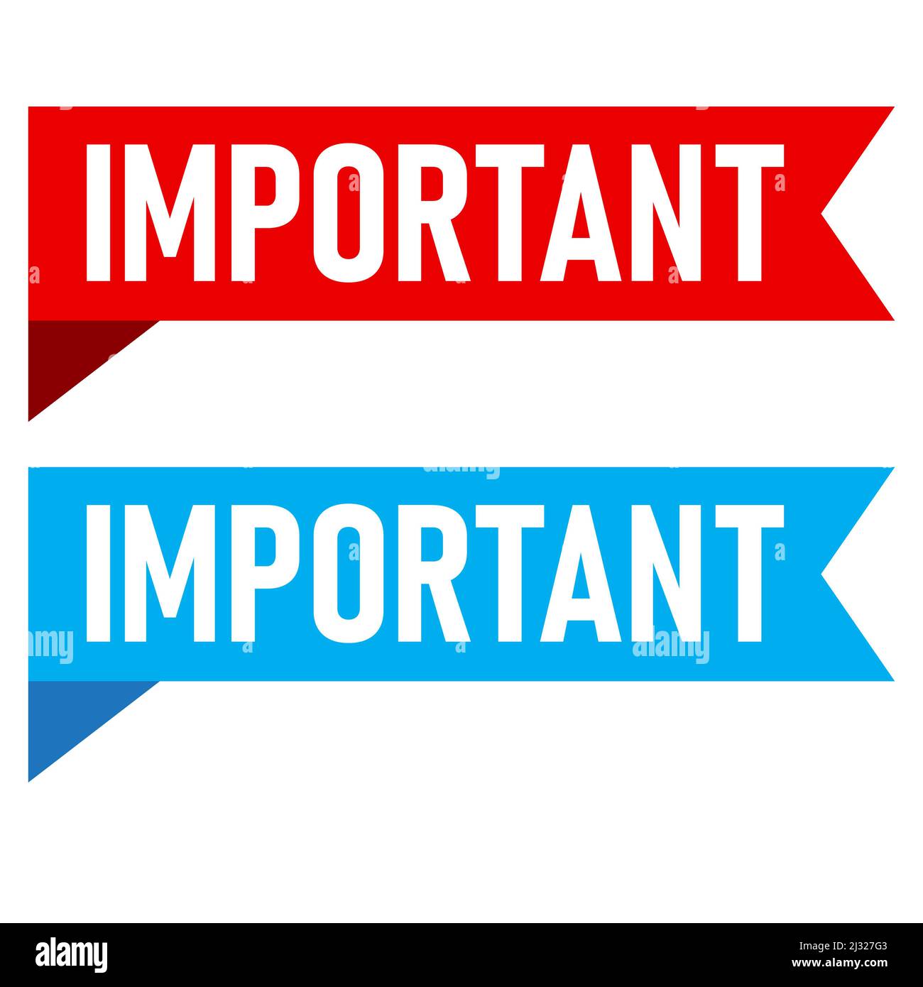 Important notice attention banner information. careful alert sign. flat ...