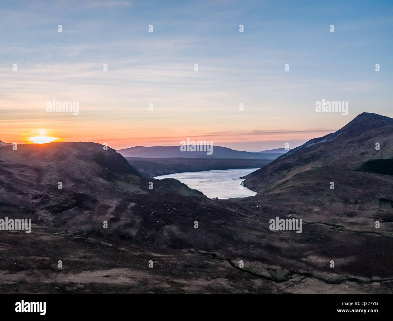 Aerial view of Lough Altan in County Donegal, Ireland Stock Photo - Alamy