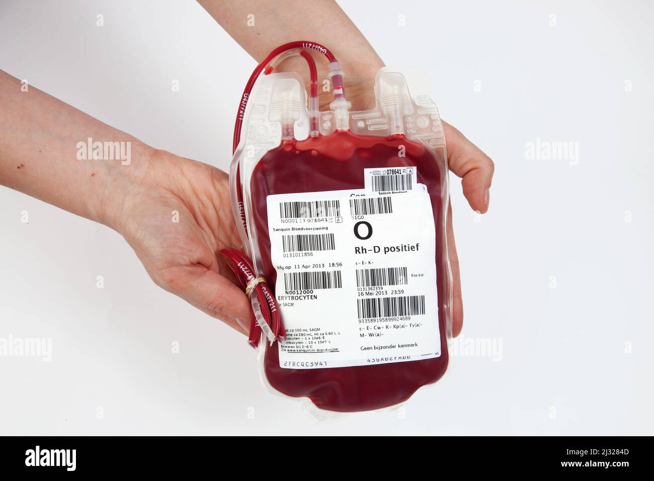 Bag for infusion with extract of red blood cells or erythrocytes Stock ...