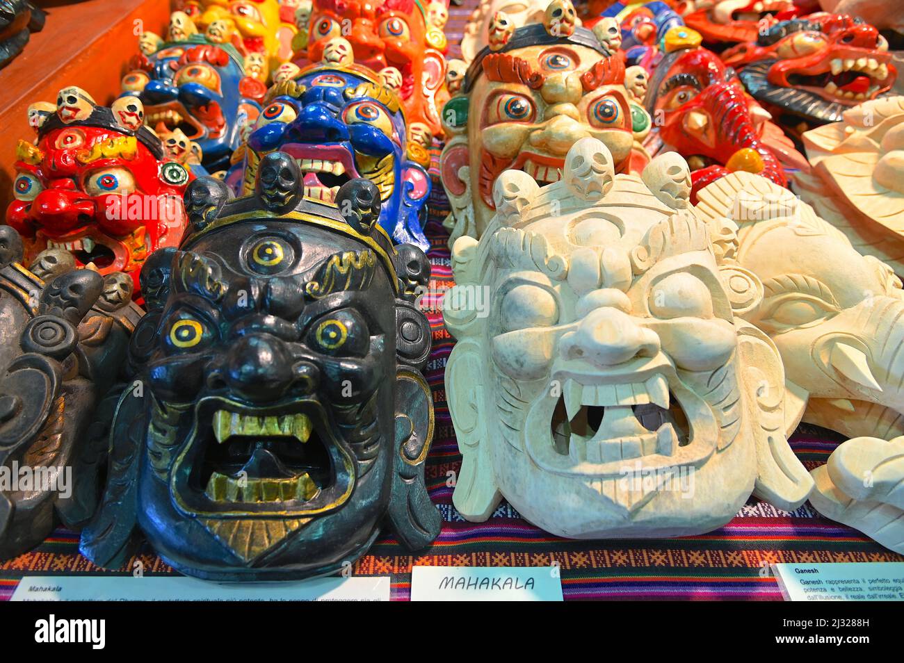Wooden demon head hi-res stock photography and images - Alamy