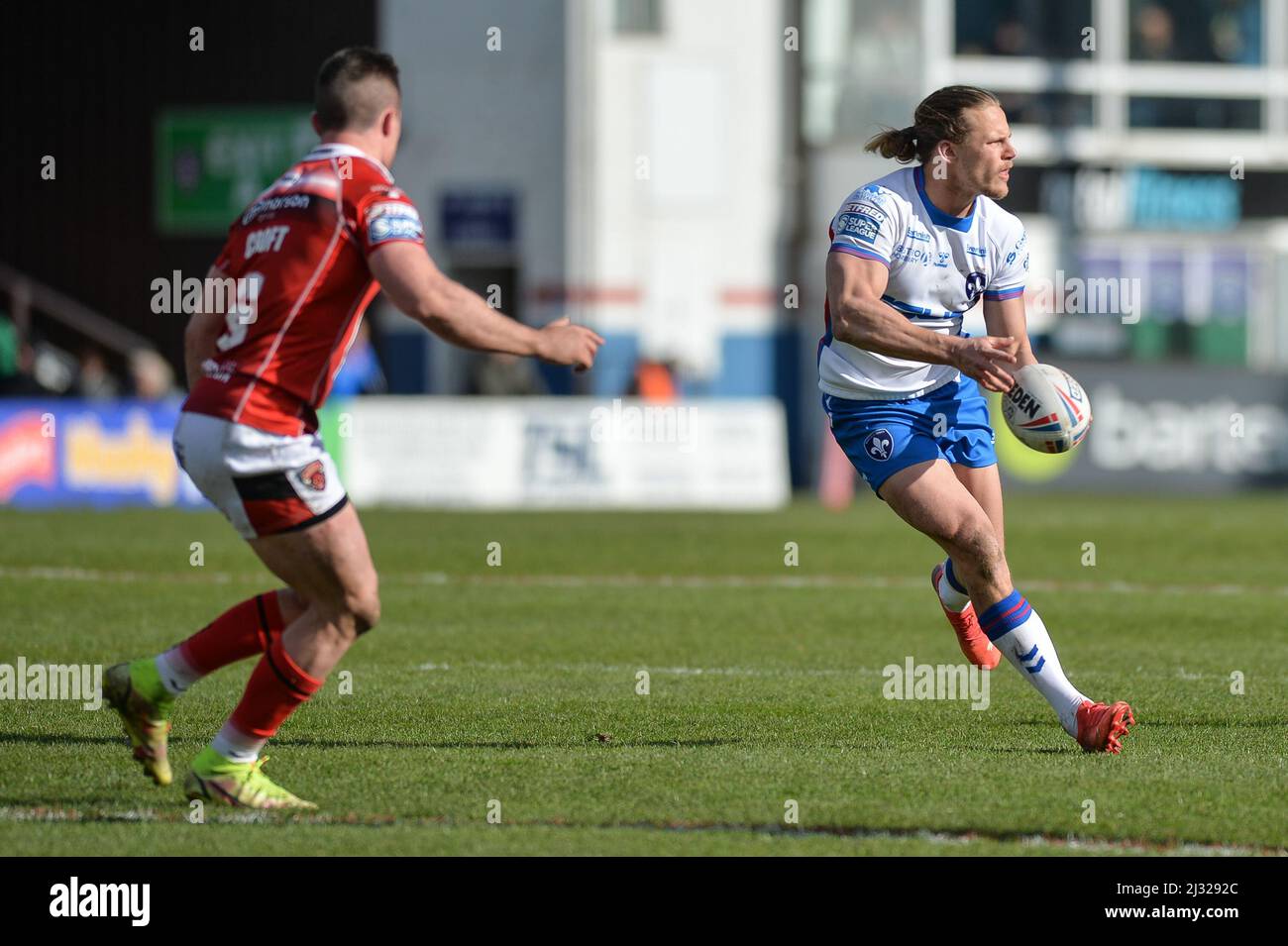 Wakefield, England - 3rd April 2022 - Wakefield Trinity's Jacob Miller ...