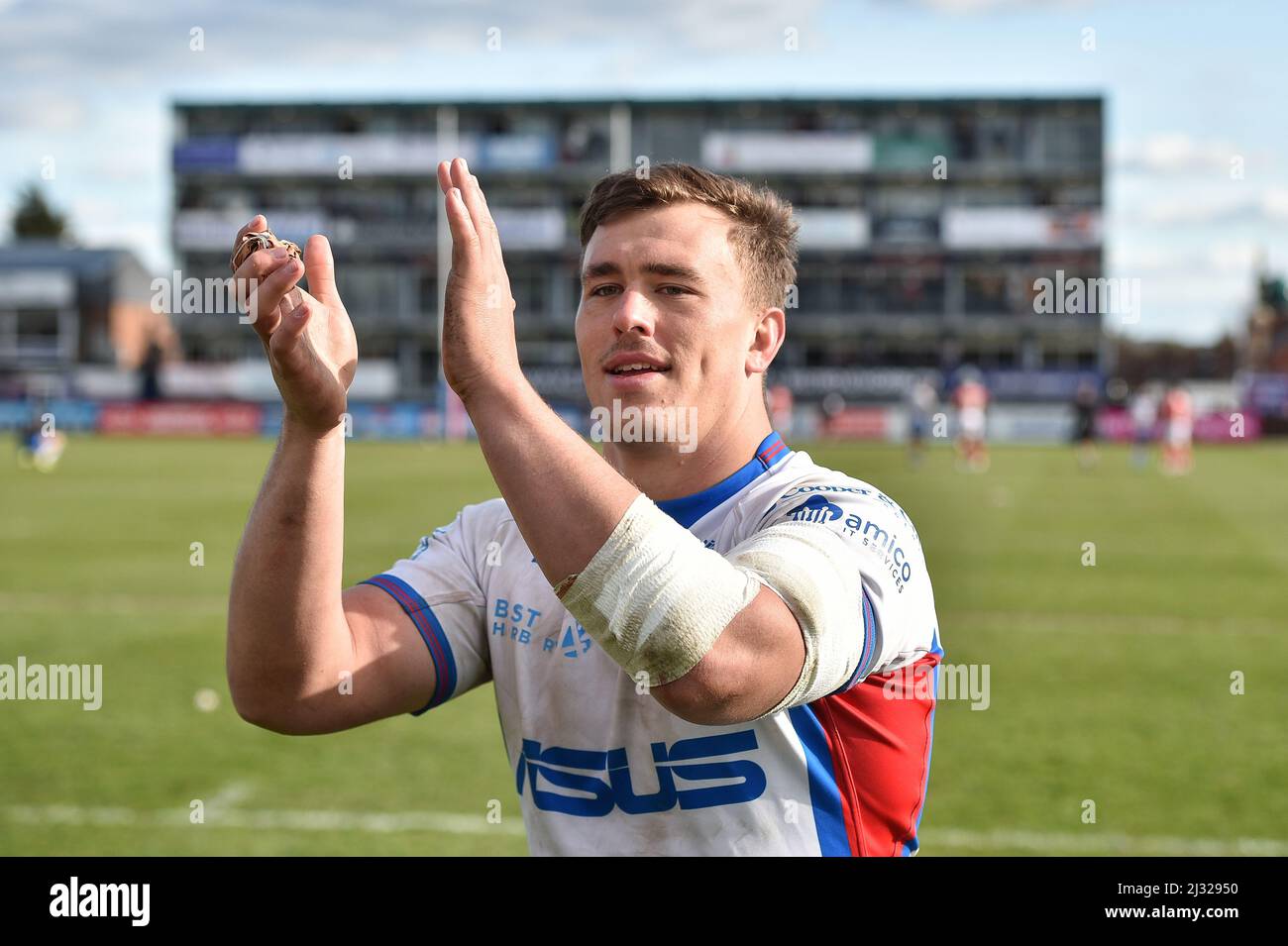 Wakefield, England - 3rd April 2022 - Wakefield Trinity's Jai Whitbread ...