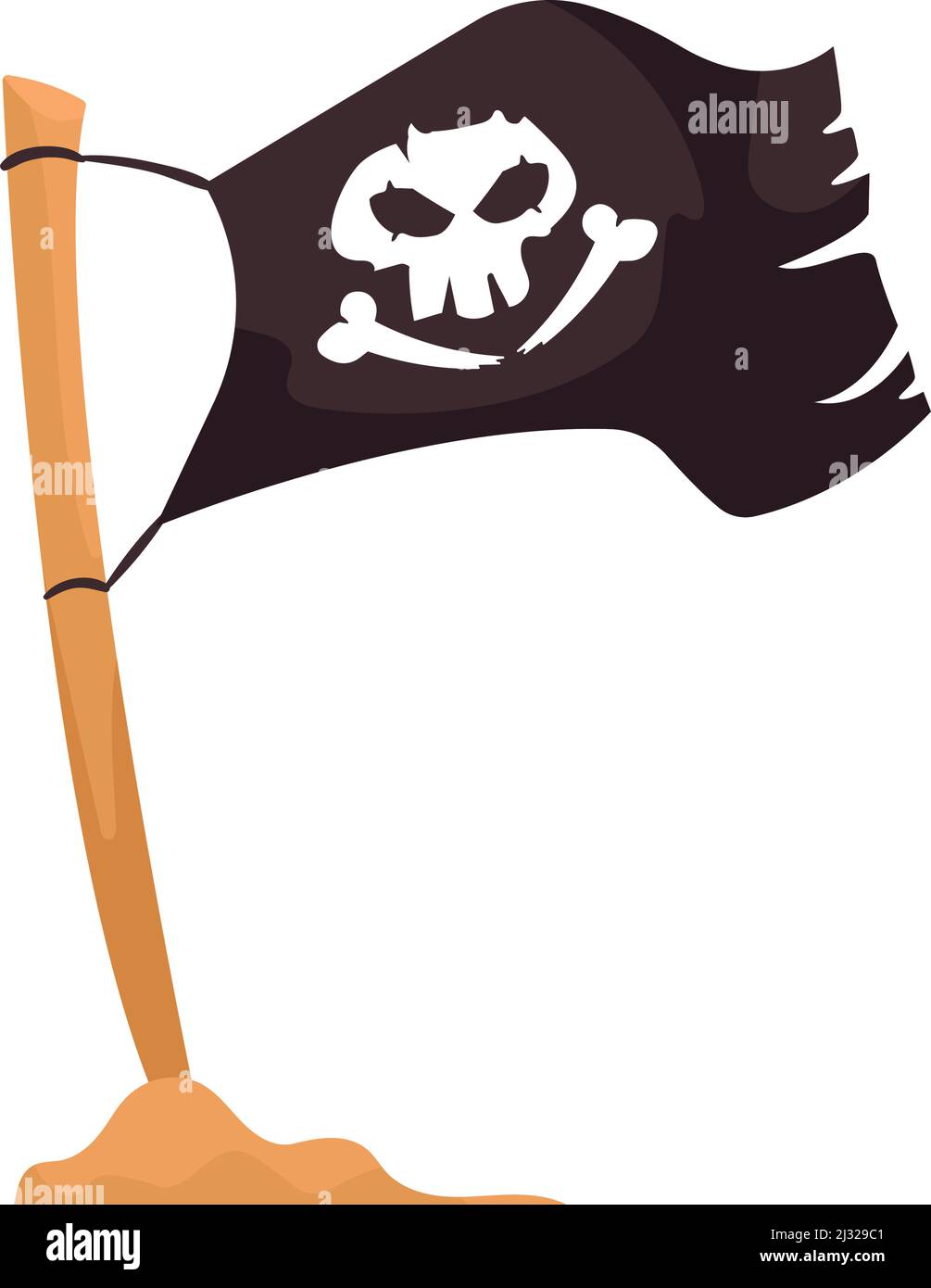 pirate flag waving Stock Vector Image & Art - Alamy