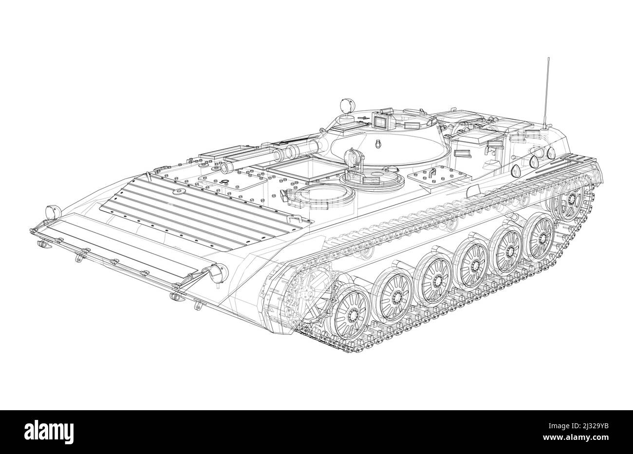 Infantry fighting vehicle. Vector Stock Vector Image & Art - Alamy