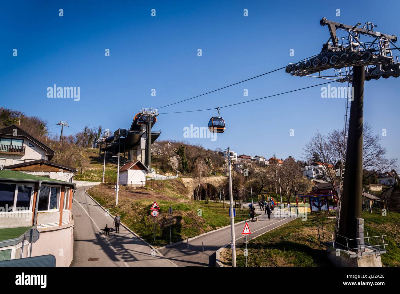 New Sljeme Cable Car that opened on 24th February 2022, Zagreb, Croatia ...