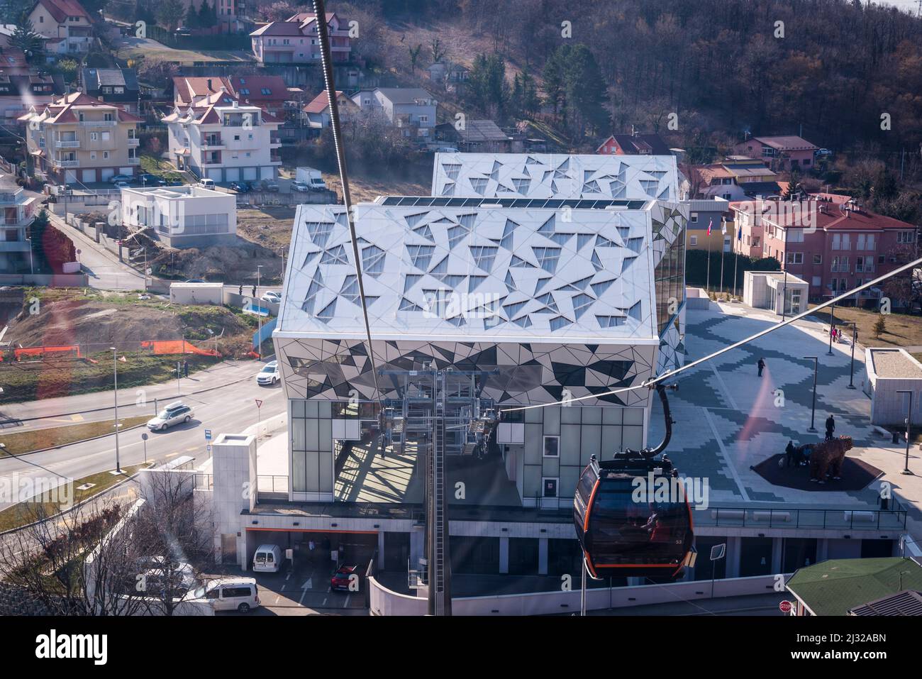 New Sljeme Cable Car building that opened on 24th February 2022, Zagreb ...