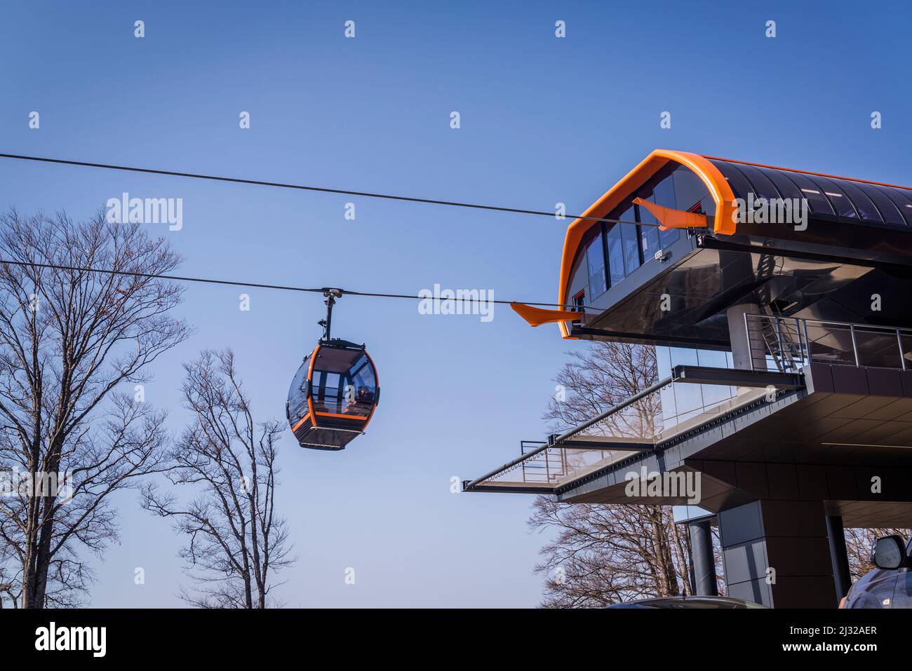 New Sljeme Cable Car that opened on 24th February 2022, Zagreb, Croatia ...