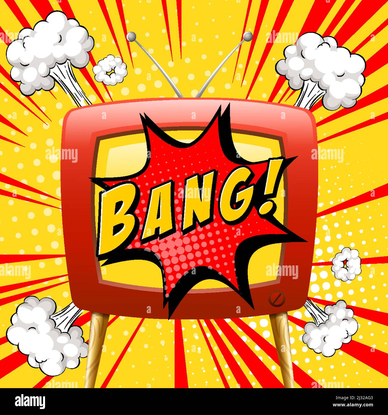 Bang typography clipart Stock Vector Images - Alamy
