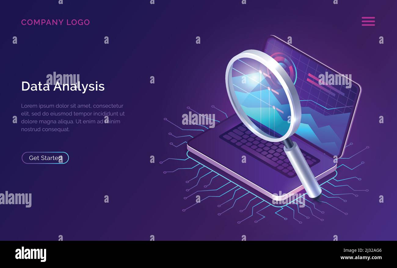 Digital business analytics isometric concept 3d strategy infographic ...